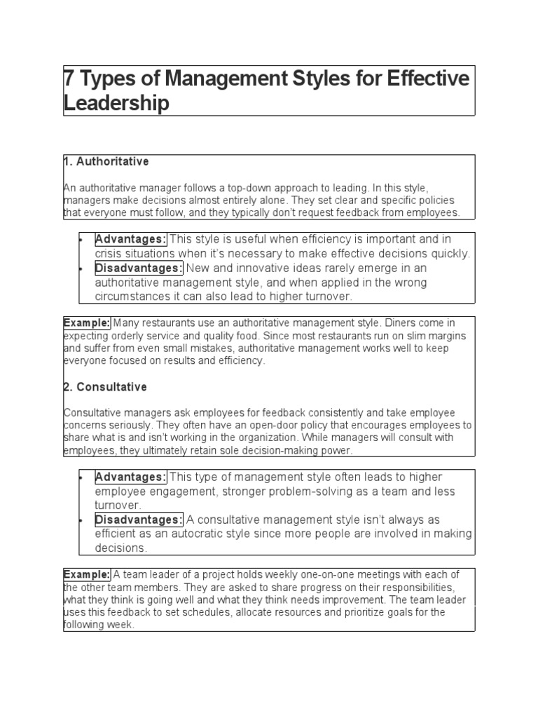 Management Styles | PDF | Leadership | Economies
