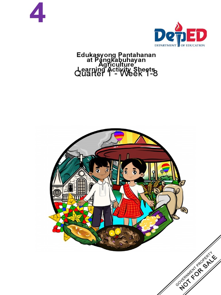 Epp 4 Activity Sheets Agrikultura Week 1 8 | PDF