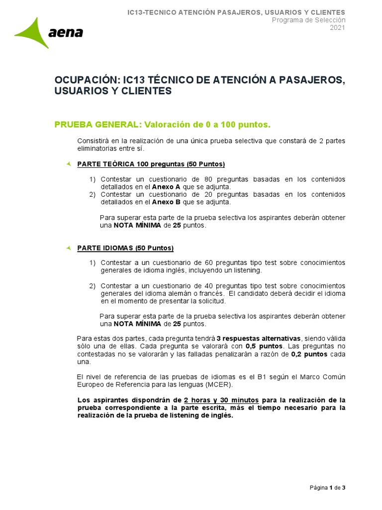 Programa IC13 | PDF | Cuestionario
