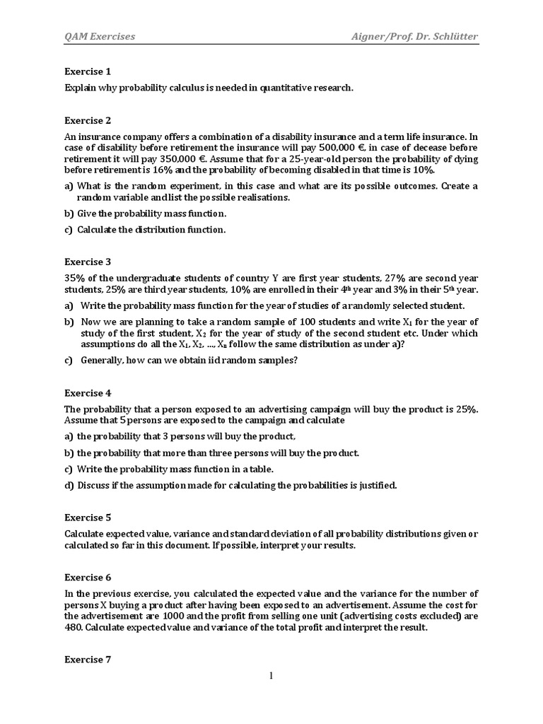 Exercises V 1811 | Descargar gratis PDF | Regression Analysis | Variance