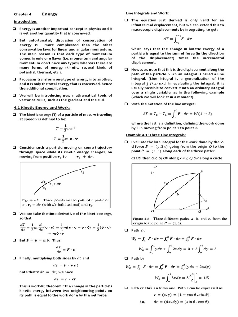 Calculating the Work Done by Conservative and Non-Conservative Forces Along Different Paths ...