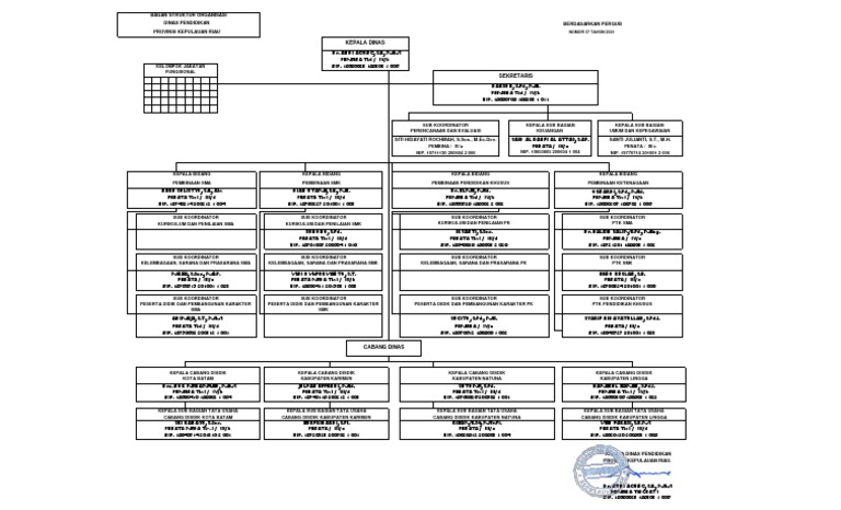 SOTK TERBARU DISDIK PROV KEPRI Okk | PDF
