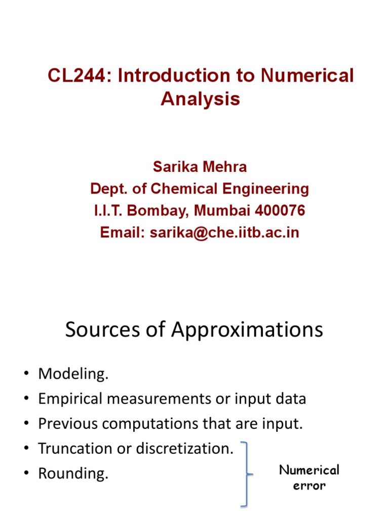 CL 244 - Module - 1 | PDF | Numerical Analysis | Significant Figures