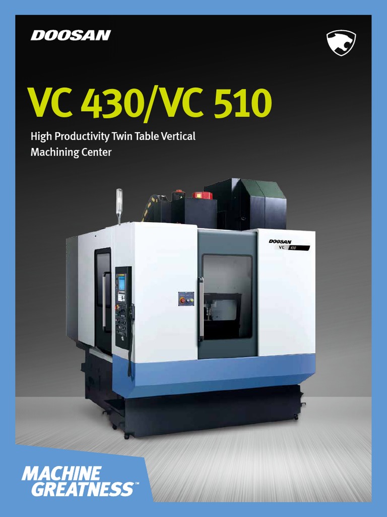 VC 430 VC 510 English | PDF | Electric Motor | Machining