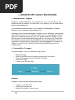 Computer Basics For Kids | PDF | Computer Hardware | Input/Output