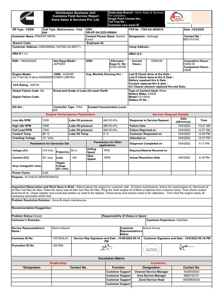 FSR Form - 2022-09-13T113812.755 | PDF | Alternating Current | Metrology