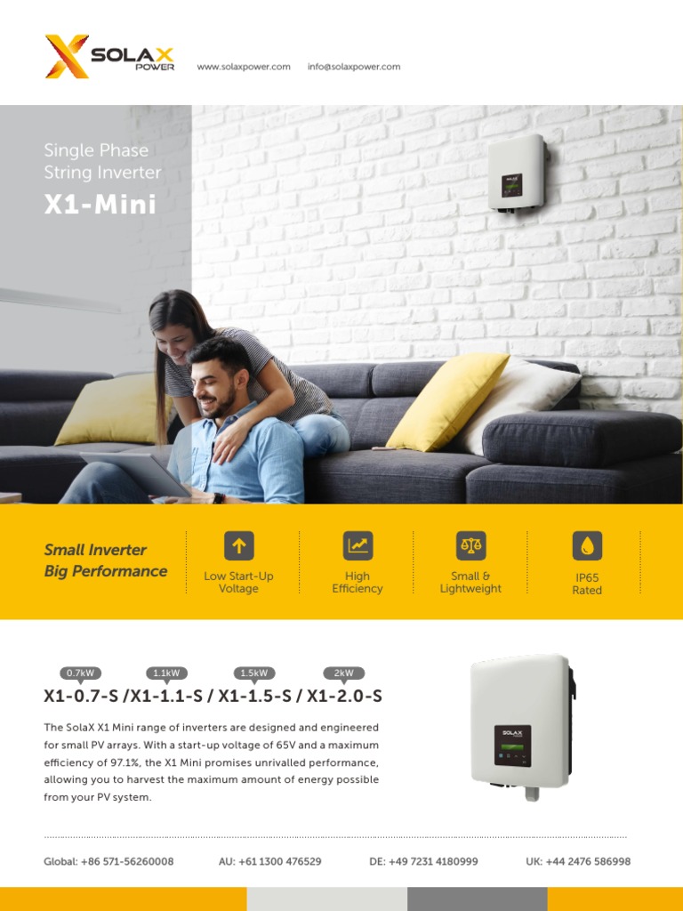 Solax Mini G2 Datasheet | Download Free PDF | Power Engineering ...