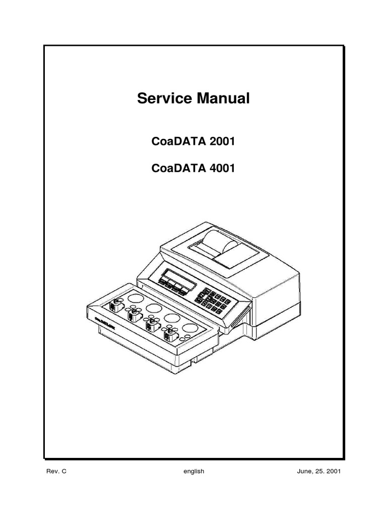 Service Manual CD2001-4001 | PDF | Calibration | Computer Hardware