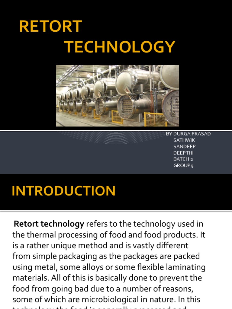 Retort Technology | PDF | Pressure Cooking | Foods
