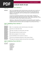 U13 Audio Script | PDF
