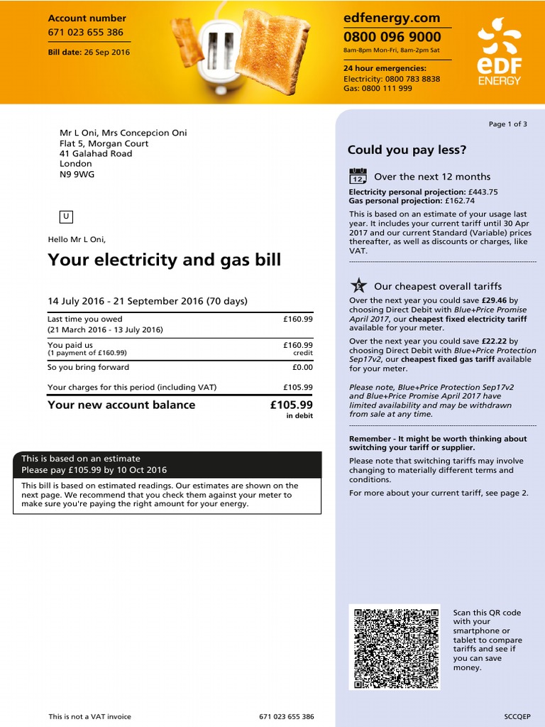 Edf Uk | PDF | Value Added Tax | Cheque