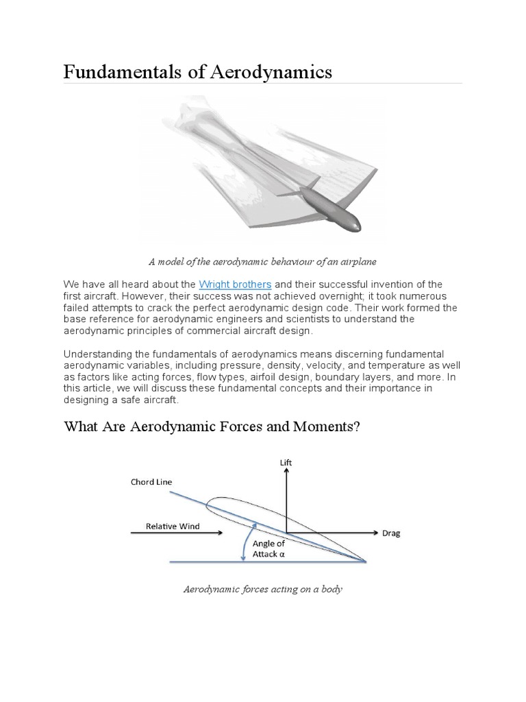 Aerodynamics Fundamentals of Aircraft Design | PDF | Fluid Dynamics | Aerodynamics