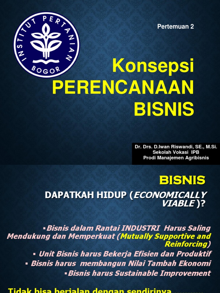 Pert 2. Konsepsi PERBIS | PDF