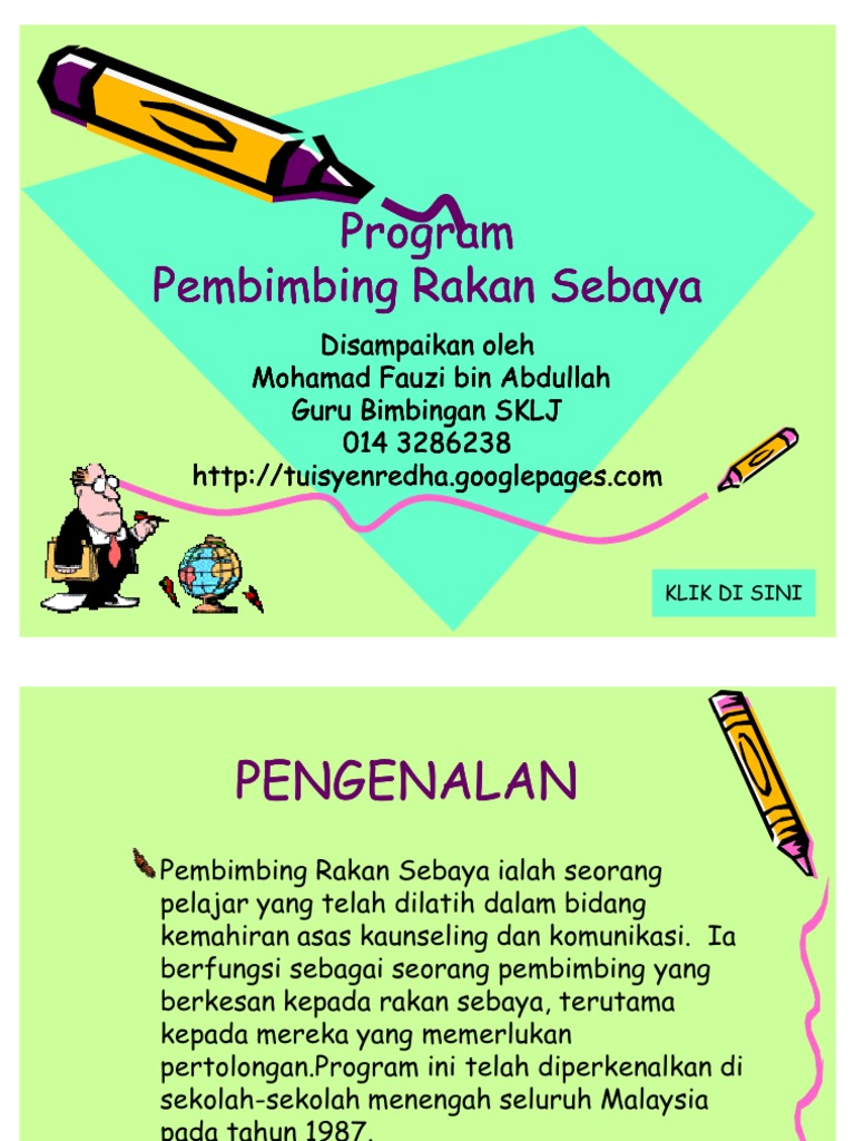 Program Pembimbing Rakan Sebaya | PDF