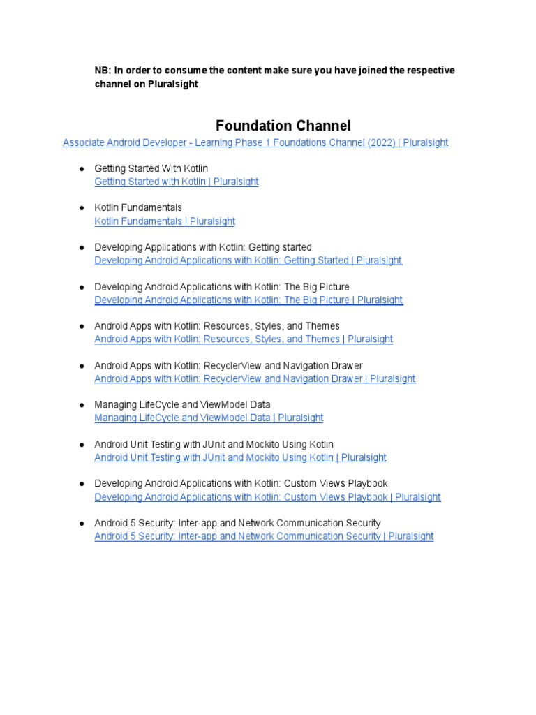 Android Dev: Kotlin & Fundamentals | PDF | Android (Operating System) | Software Engineering