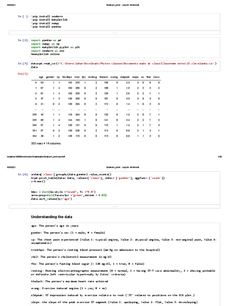 Seaborn - Plots - Jupyter Notebook | Download Free PDF | Cardiovascular ... Seaborn - Plots - Jupyter Notebook | Download Free PDF | Cardiovascular ...