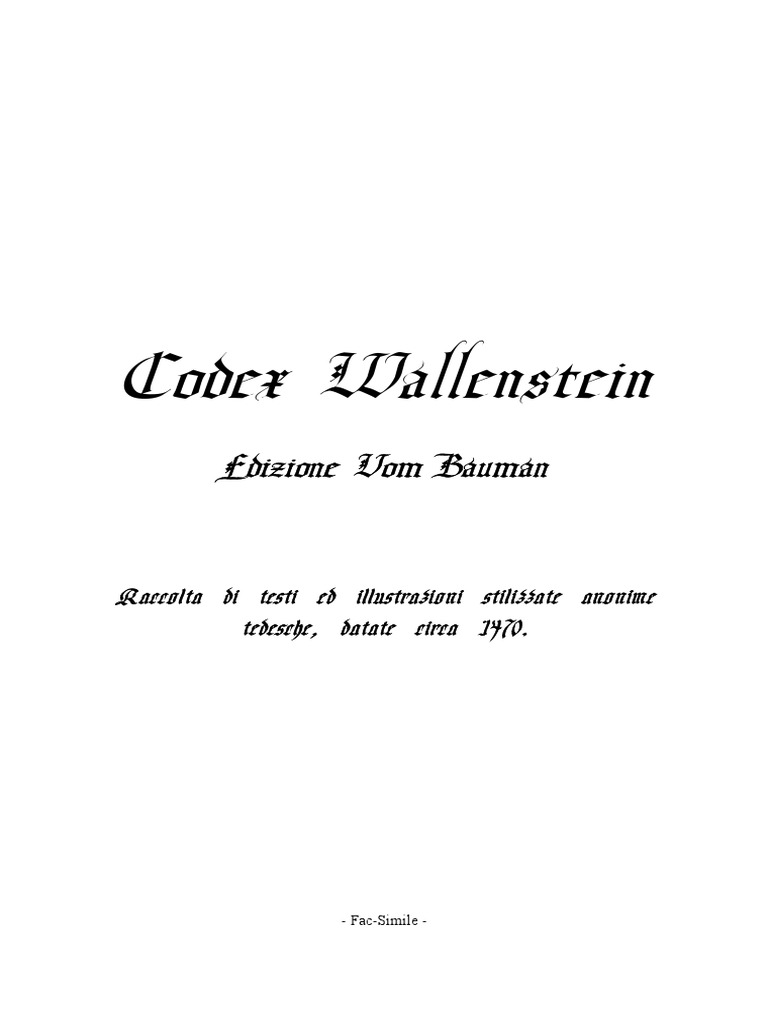 1490 Codex-Wallenstein 2016210112247286 | PDF