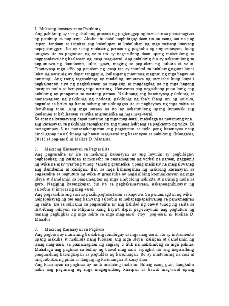 Pagsasalita, Bokabularyo Jpg. | PDF