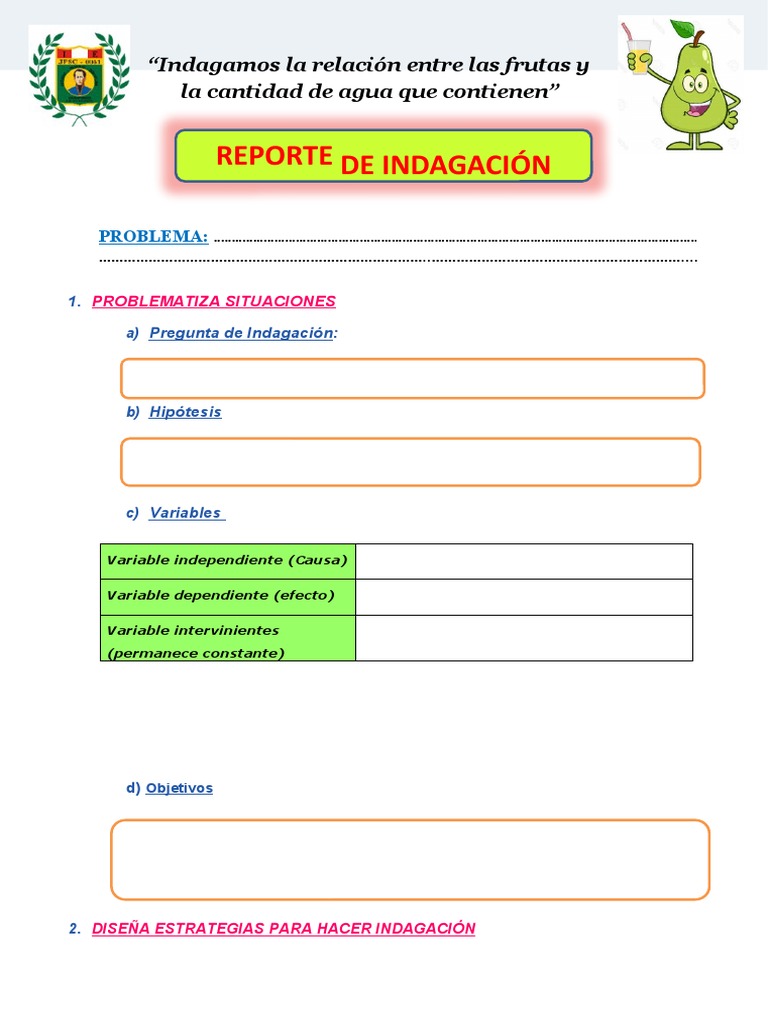 Reporte de Indagacion | PDF | Hipótesis | Investigación cuantitativa