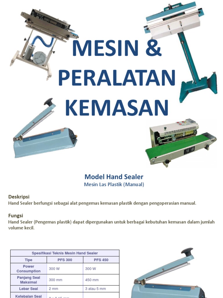 Mesin Dan Perlatan Kemasan | PDF