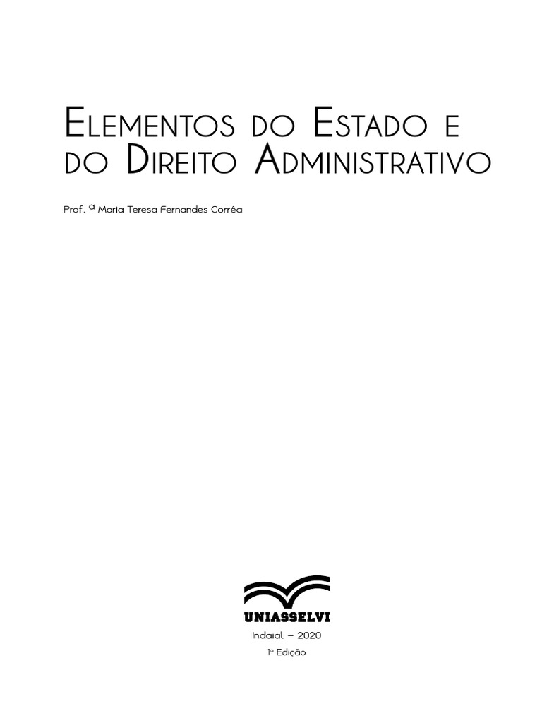 Elementos Do Estado e Do Direito Administrativo | PDF | Estado | Sociologia
