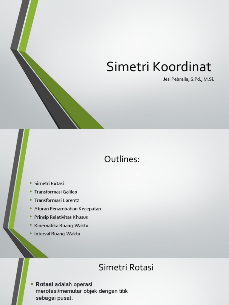 Simetri Koordinat | PDF | Metode & Bahan Ajar | Sains & Matematika
