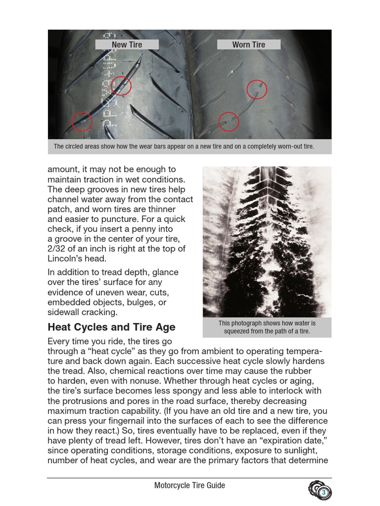 Motorcycle Tire Guide - Heat Cycles and Tire Age | PDF