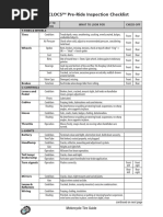 Bike Maintenance Checklist | PDF | Vehicle Technology | Machines