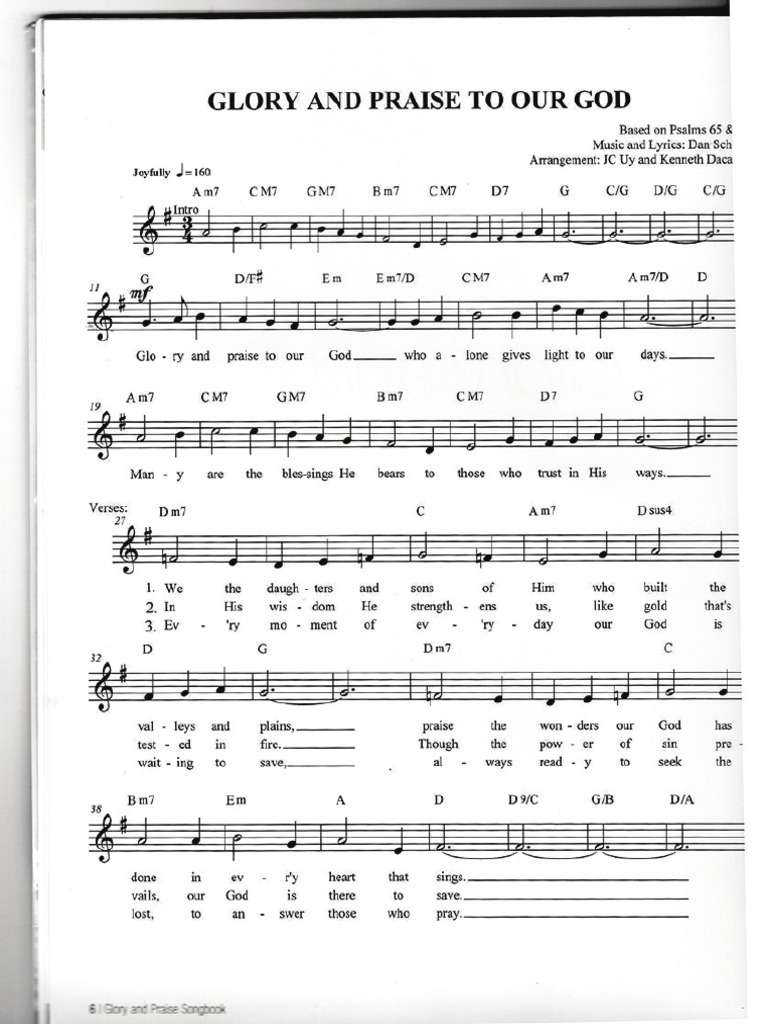 Glory and Praise To Our God | PDF