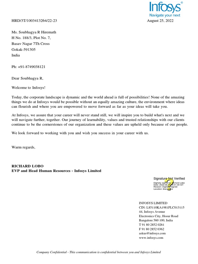 Offer Letter | PDF | Salary | Compensation And Benefits