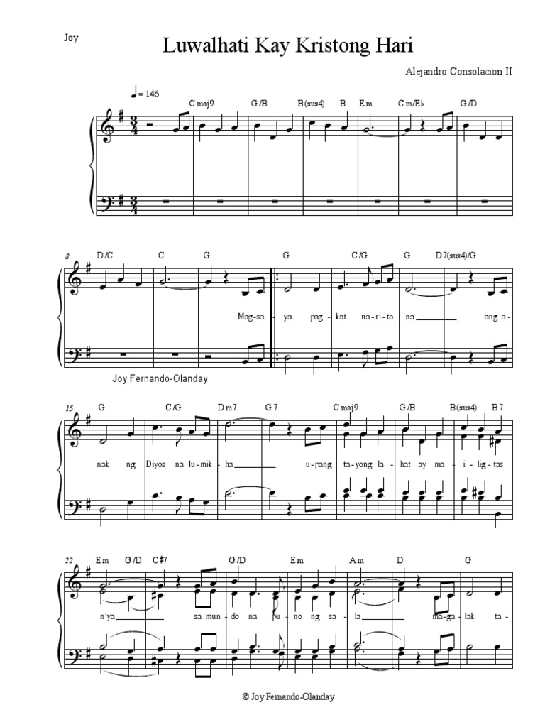 Luwalhati Kay Kristong Hari | PDF