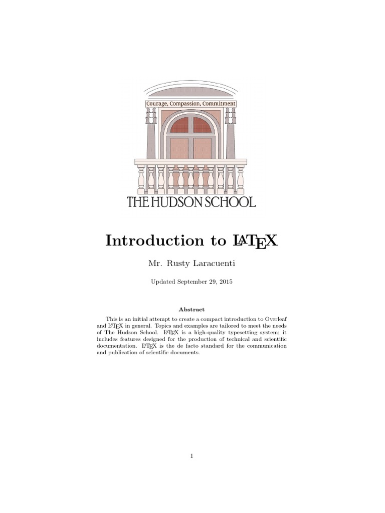 Introduction To LaTeX | PDF | Writing | Text