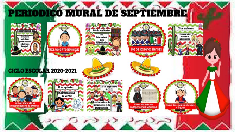 Periodico Mural Del Mes de Septiembre | PDF