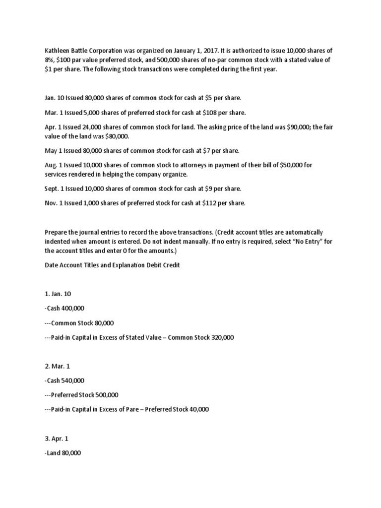 Far Problems With Solutions | PDF | Treasury Stock | Stocks