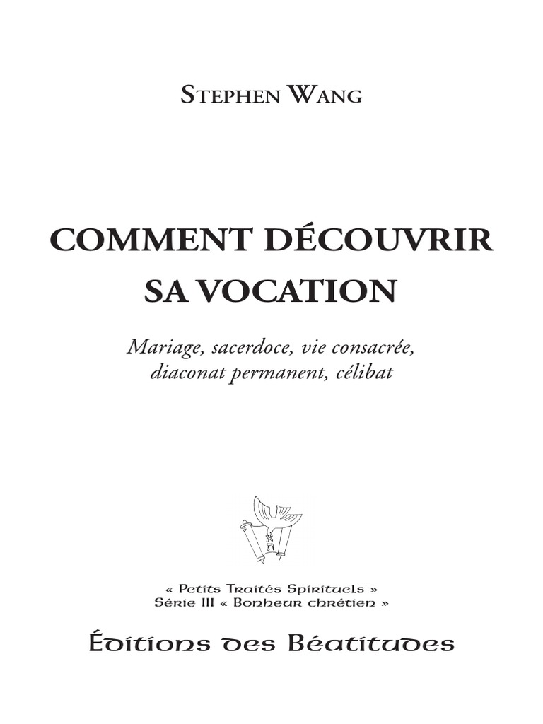 Découvrir sa vocation chrétienne | PDF | Jésus | Saint