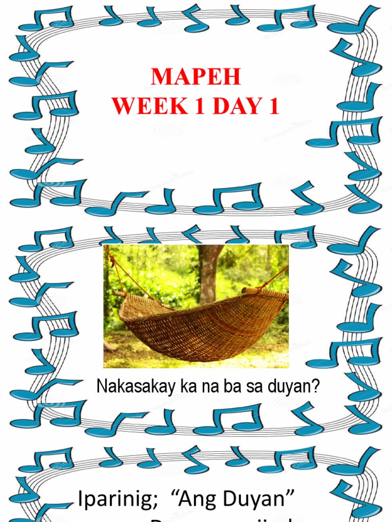 Week 1 Mapeh Day 1-5 | PDF