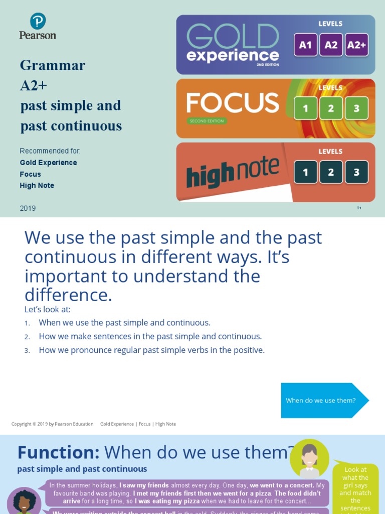 Grammar A2+ - 3 Past Simple and Past Continuous | PDF | Question ...