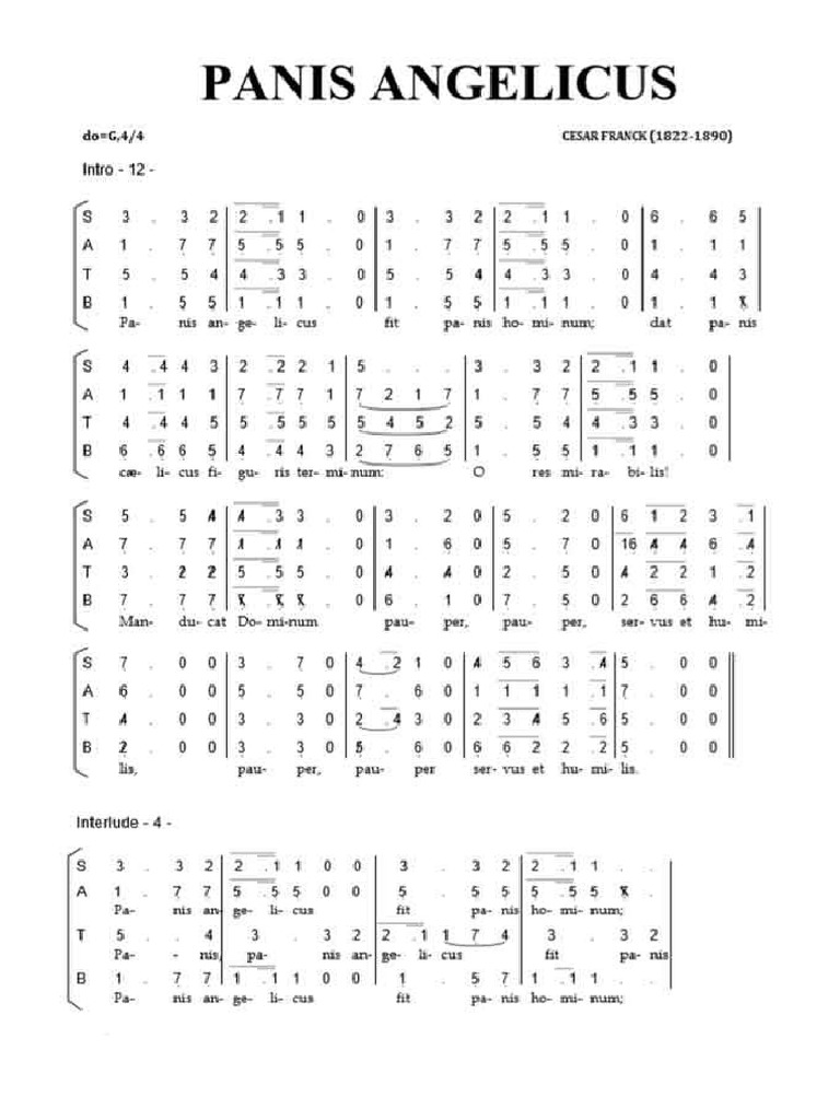 Panis Angelicus | PDF