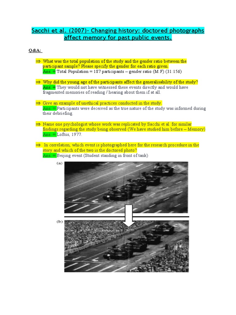 Sacchi Et Al Quiz Qs | PDF