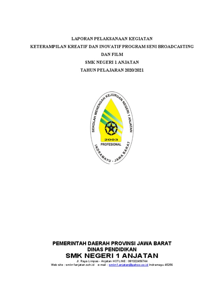 Laporan Pelaksanaan Kegiatan Pdf