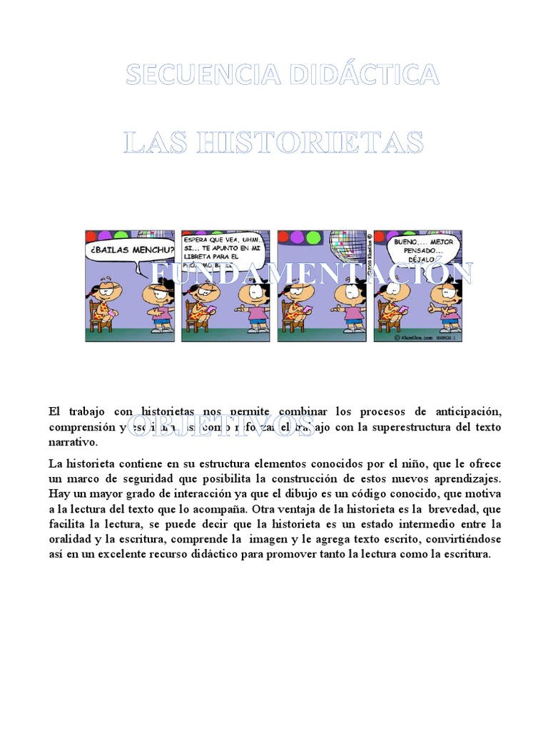 Secuencia La Historieta. | PDF | Cómics | Escritura