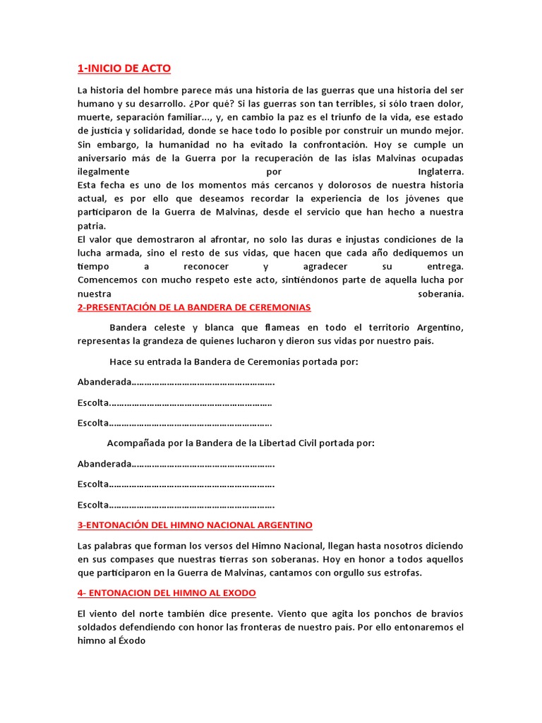 Acto 2 de Abril Glosas 1 2022 | PDF