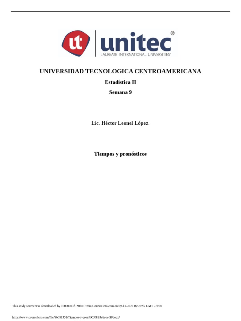 Tiempos y Pron Sticos S9 | PDF | Economias