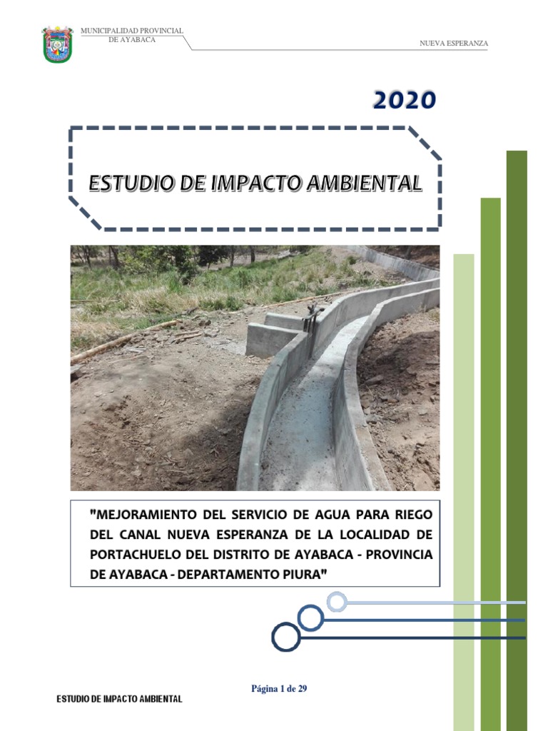 3.2 ESTUDIO DE IMPACTO AMBIENTAL. Ok 20220429 212324 135 | PDF | Evaluación de impacto ambiental ...