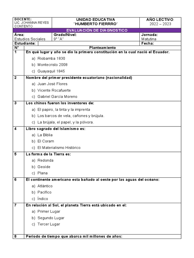 Diagnostico Eess - 9 | PDF | Clima | Ecuador