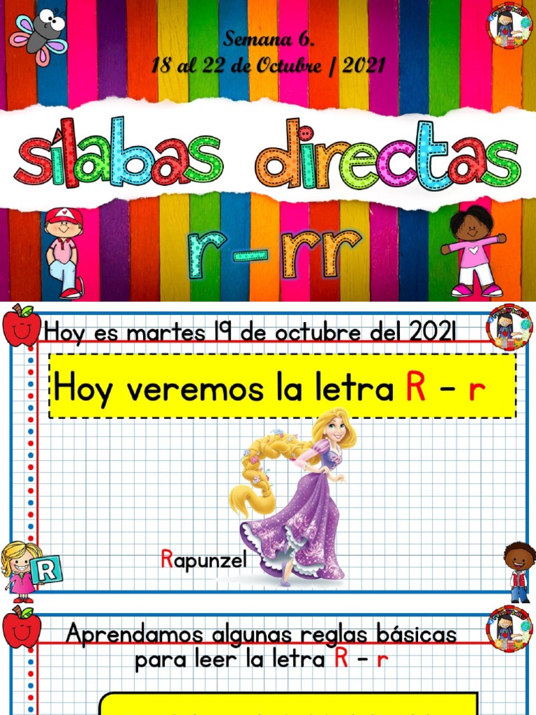 CUADERNO PARA REPASAR LAS SILABAS DIRECTAS R RR - Parte1 | PDF