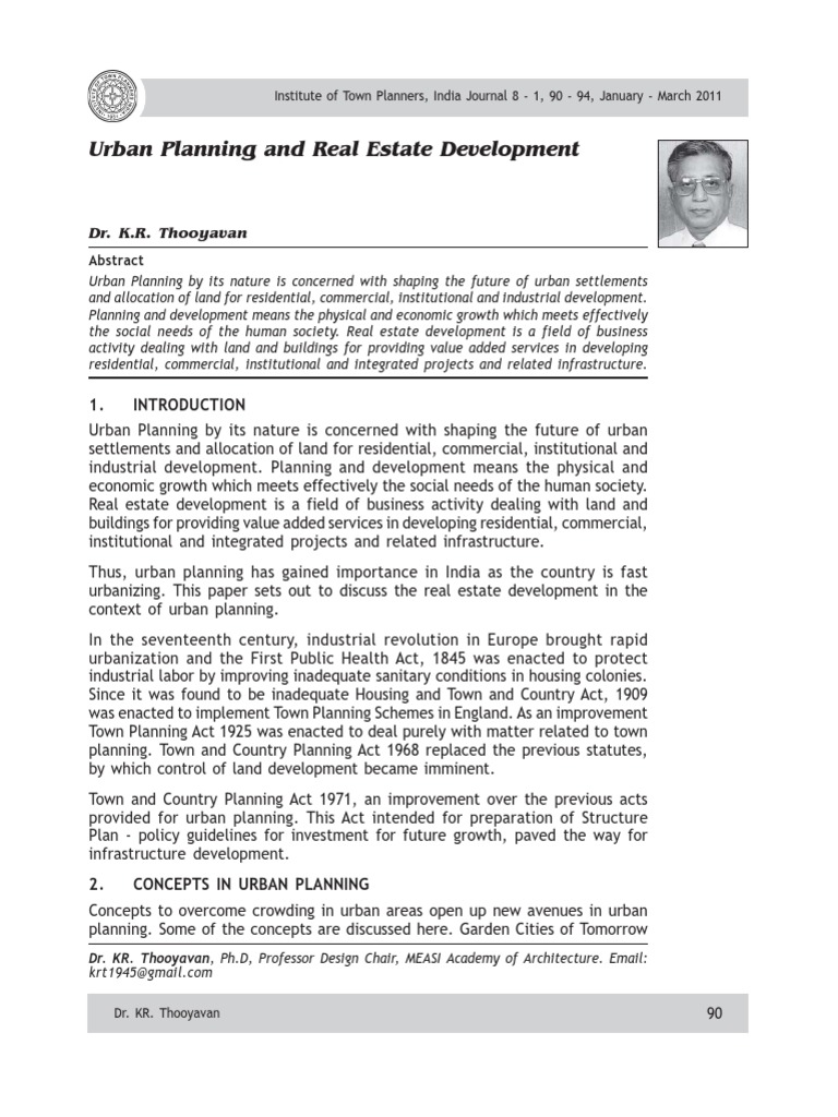 Urban Planning and Real Estate Development | PDF | Urban Planning ...