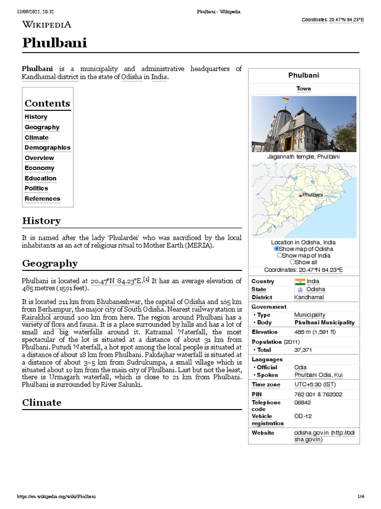 About Phulbani | PDF
