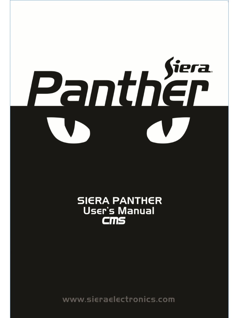 Siera CMS Panther 3.0 User Manual | PDF | Camera Lens | Video