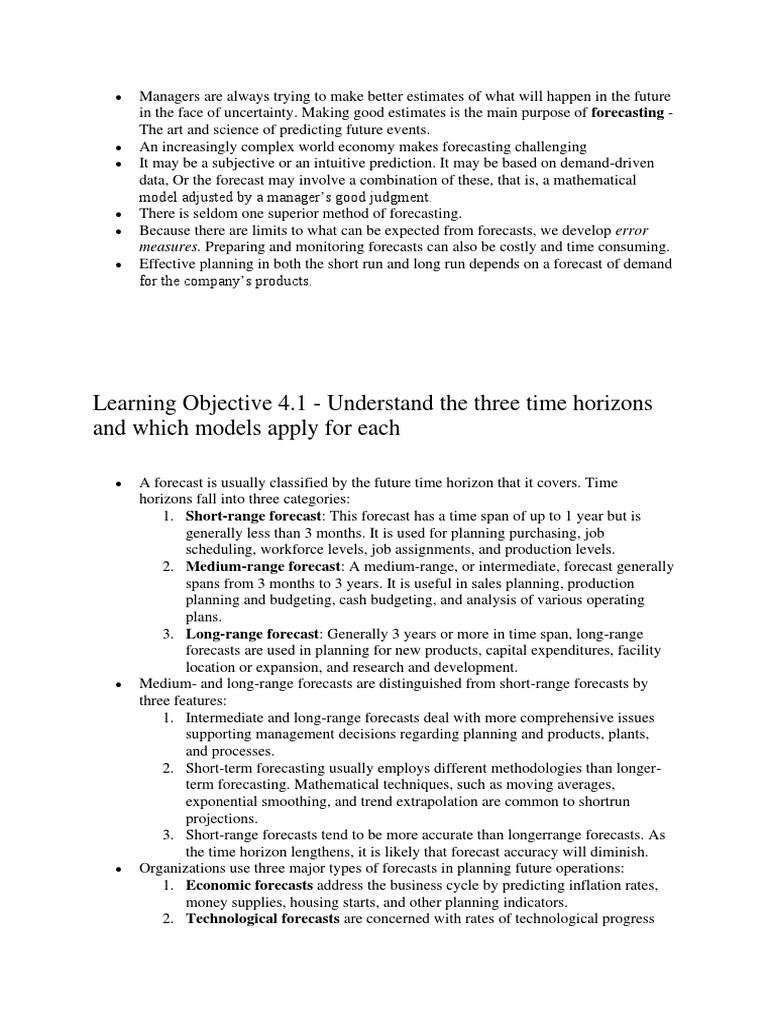 Heizer Chapter 4 - Forecasting | PDF | Forecasting | Regression Analysis Heizer Chapter 4 - Forecasting | PDF | Forecasting | Regression Analysis